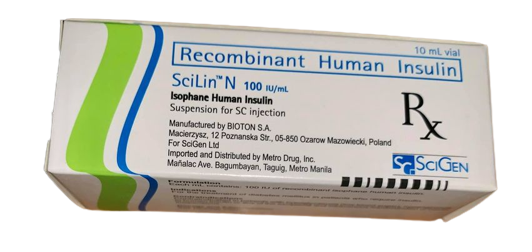 SCILIN N Recombinant Human Insulin 100IU / mL Suspension for SC ...